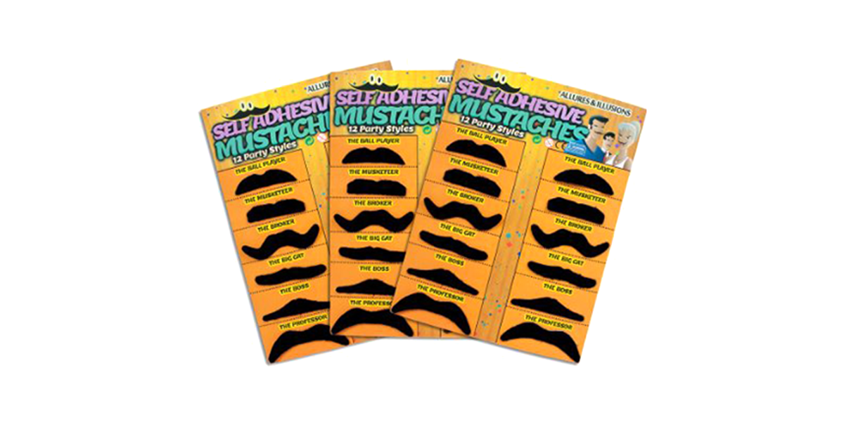 Fake Mustache Variety Pack | drunkMall
