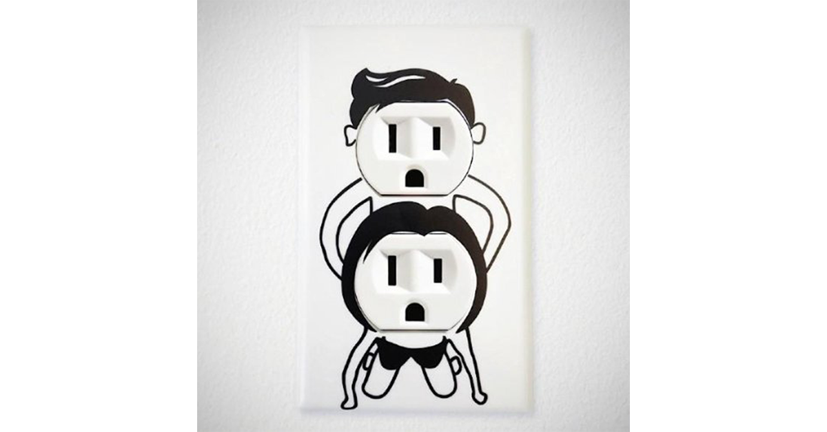 Humping People Wall Outlet Decals | drunkMall