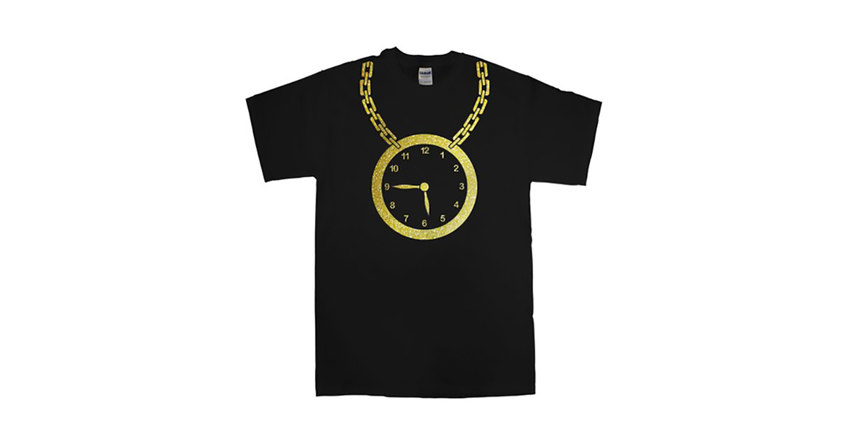 Gold Clock on a Chain shirt | drunkMall