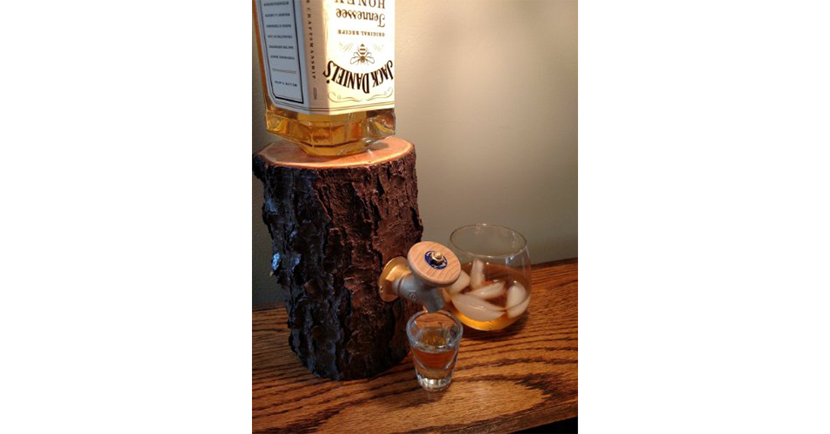 Liquor Log Booze Dispenser | drunkMall