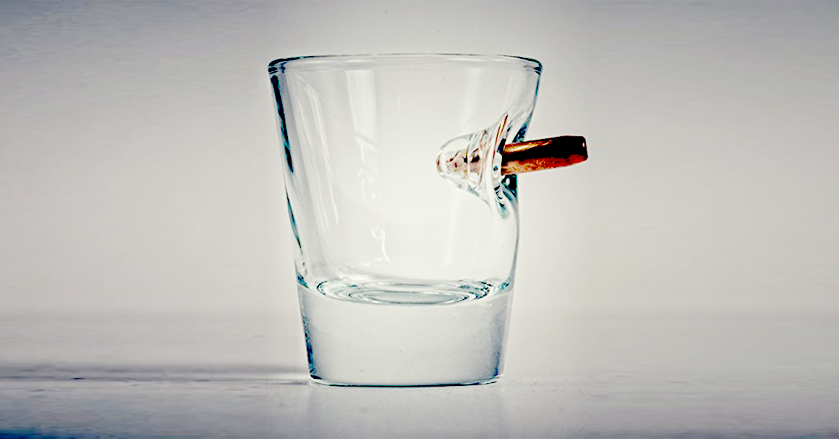 Real Bullet Shot Glass | drunkMall