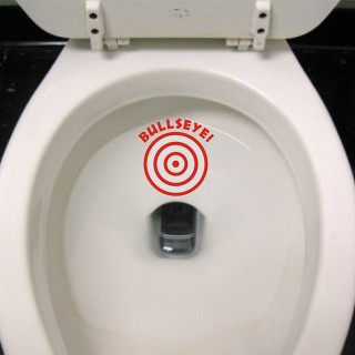 Toilet Target Sticker | drunkMall