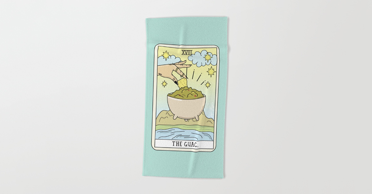 Guacamole Tarot Beach Towel | drunkMall