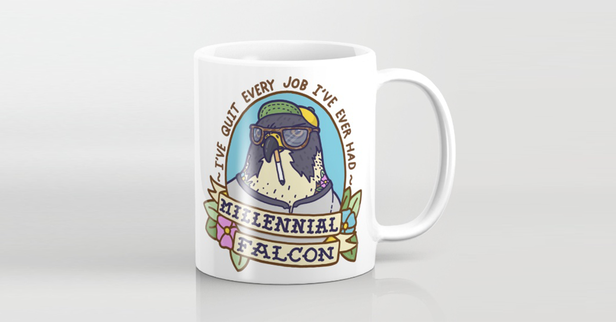 Millennial Falcon Mug | drunkMall