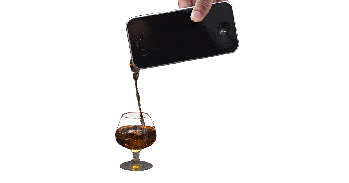 Fake Phone Flask | drunkMall