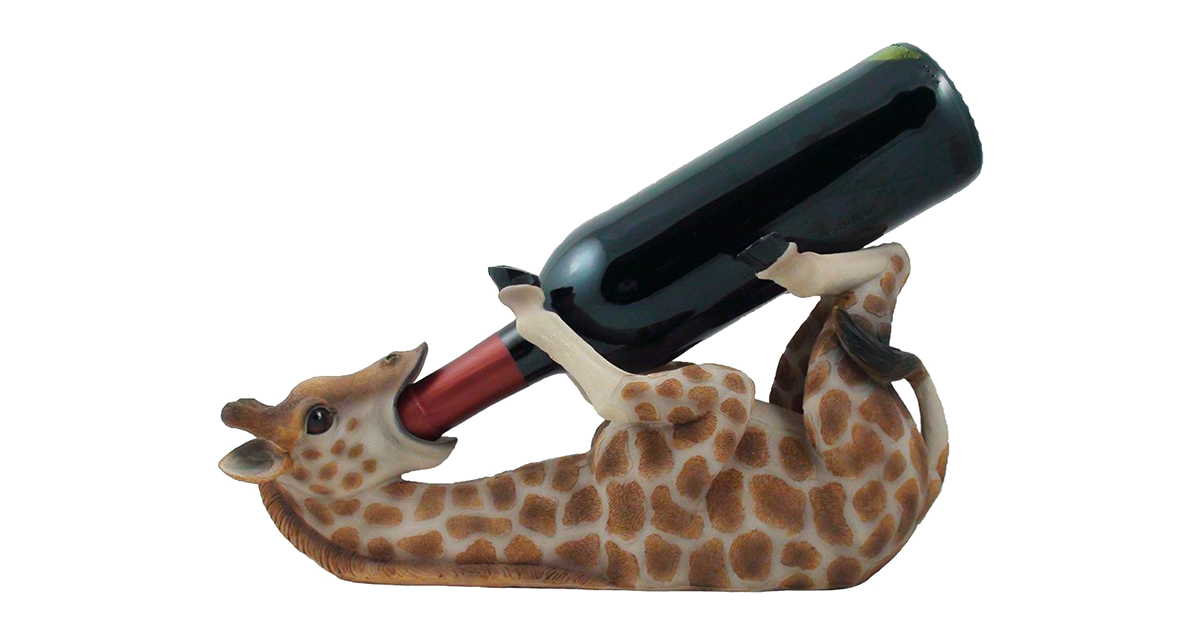 Drunk Giraffe Wine Holder | drunkMall