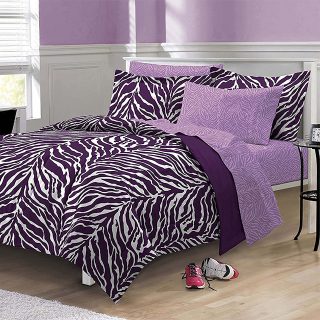 Purple Zebra Bedding Set | drunkMall