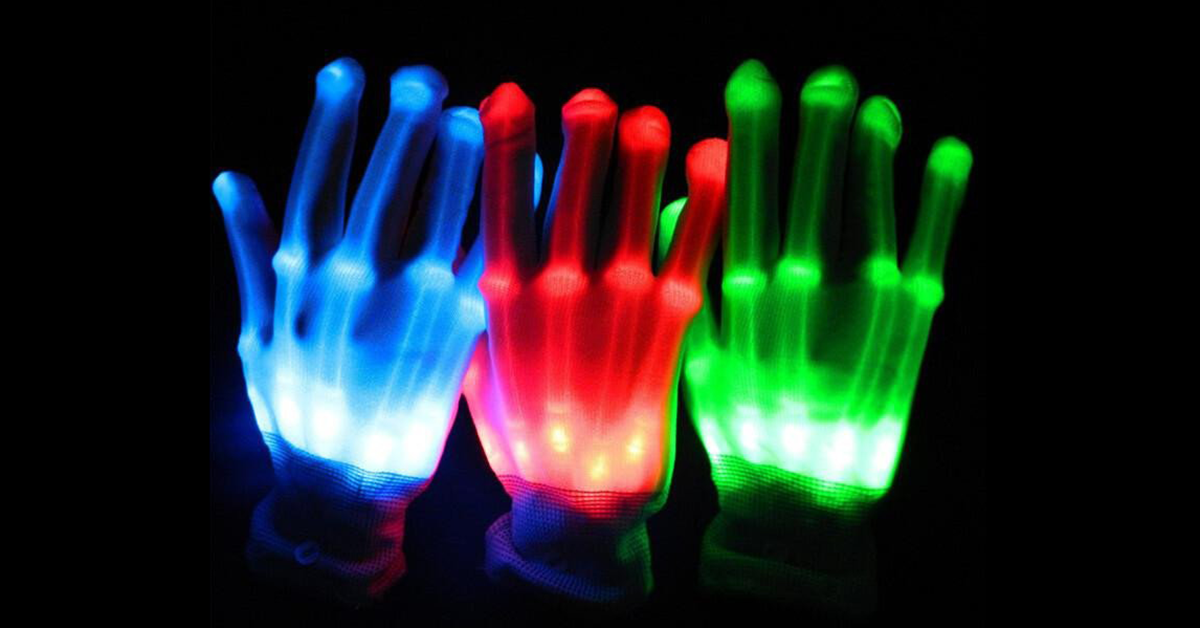 Skeletal LED Gloves | drunkMall