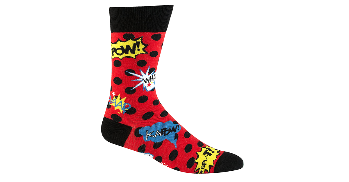 Comic Book Action Socks | drunkMall