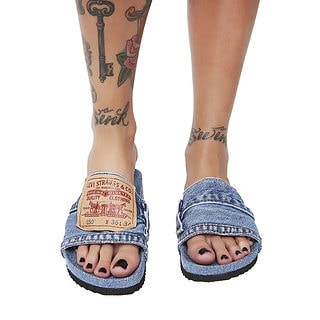 Denim Flip Flops | drunkMall